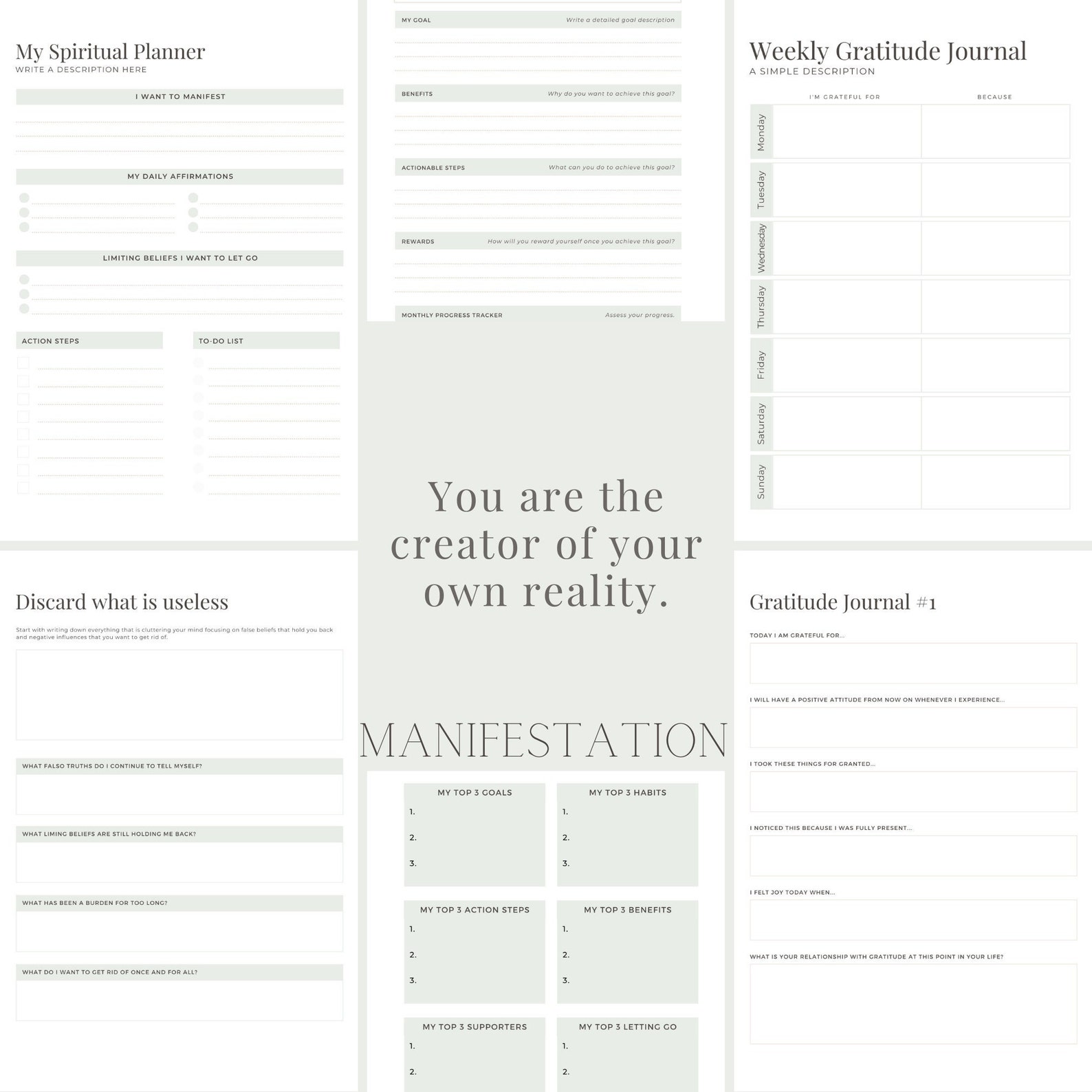 Manifestation Printable, Instant Download, Daily Manifestation ...