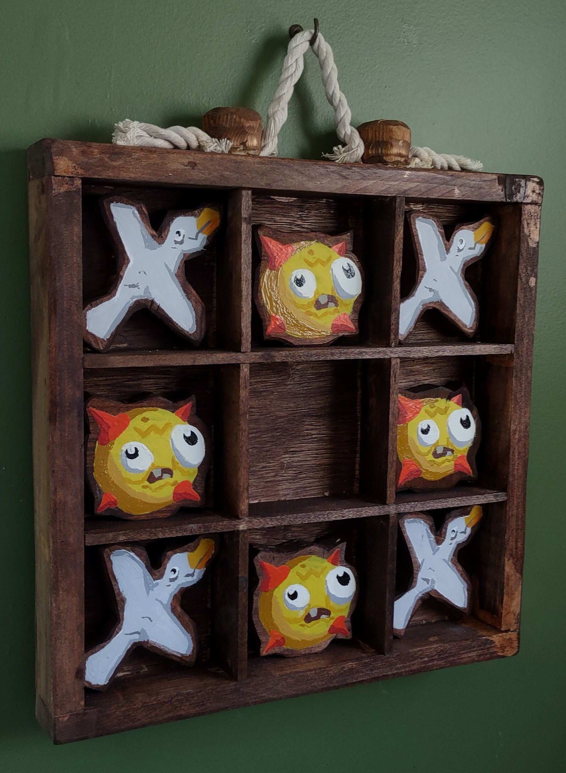 Raft the Game Tic Tac Toe Board Video Game Decor Gifts for Teens and ...