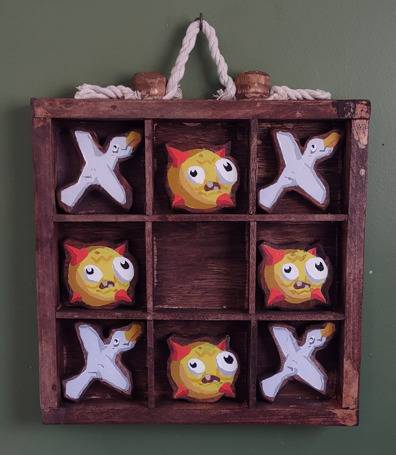 Raft the Game Tic Tac Toe Board Video Game Decor Gifts for Teens and ...