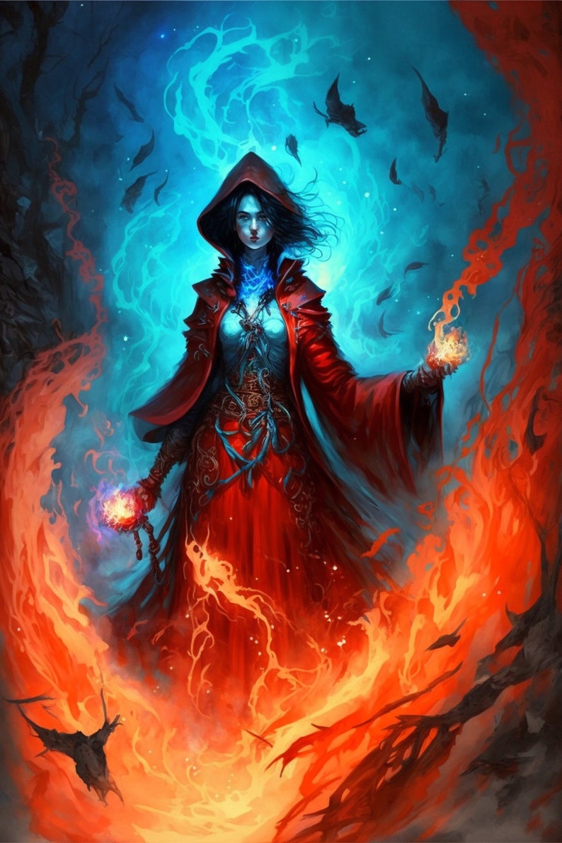 D&D Character Personalized Printable Dungeons and Dragons Character ...