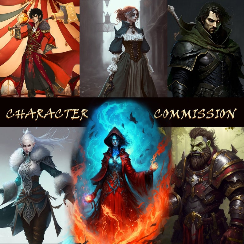 D&D Character Personalized Printable Dungeons and Dragons Character ...