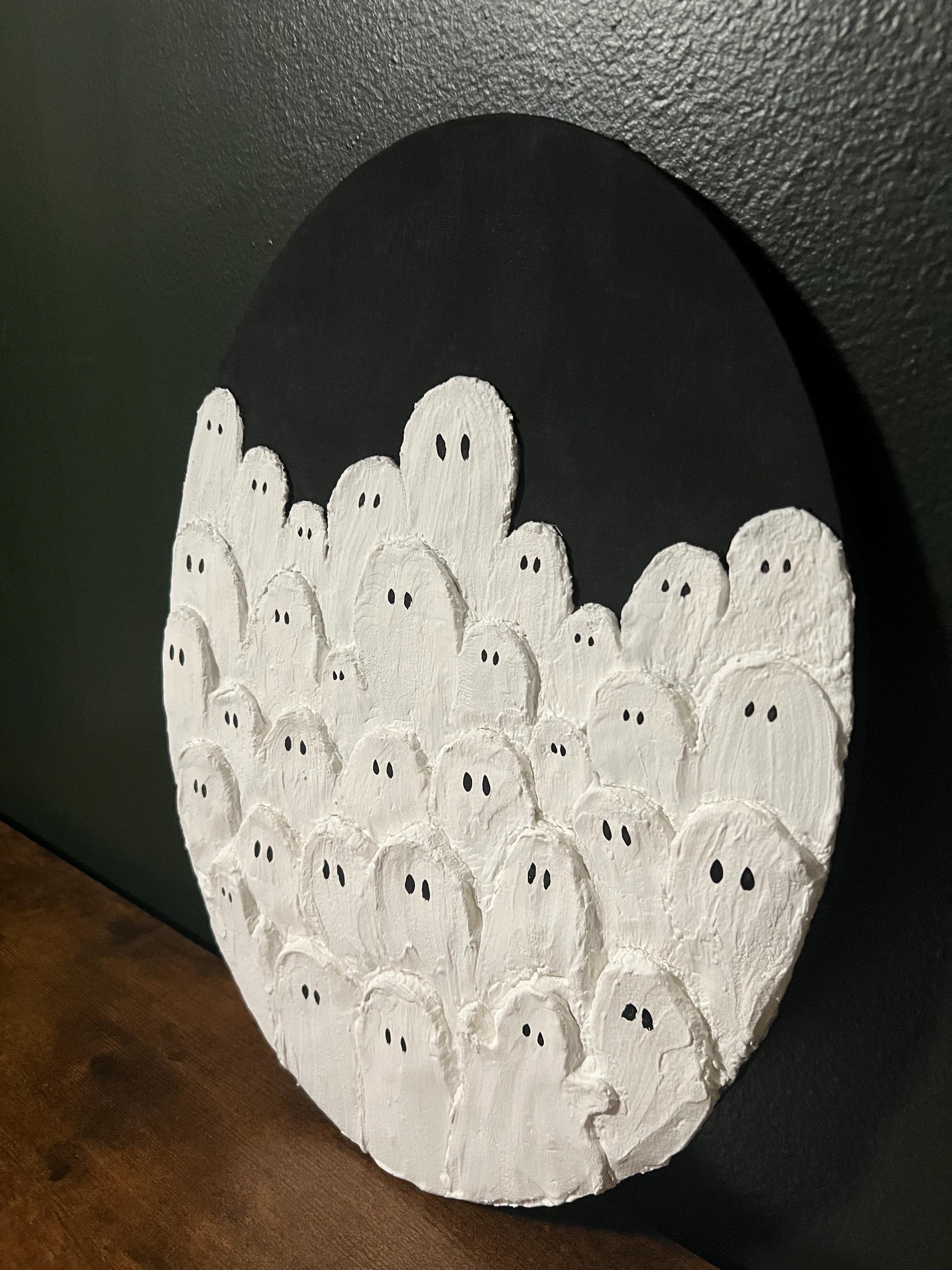 Ghosts, Spackle Painting - Etsy