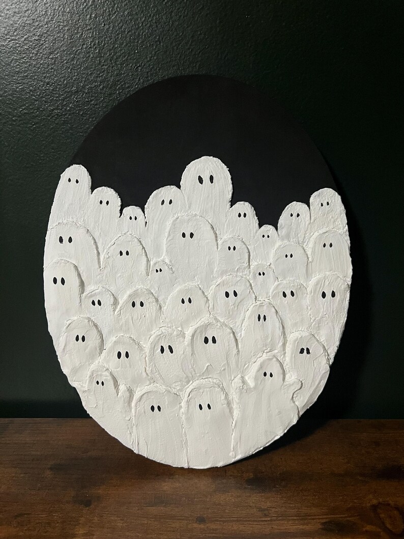 Ghosts, Spackle Painting - Etsy