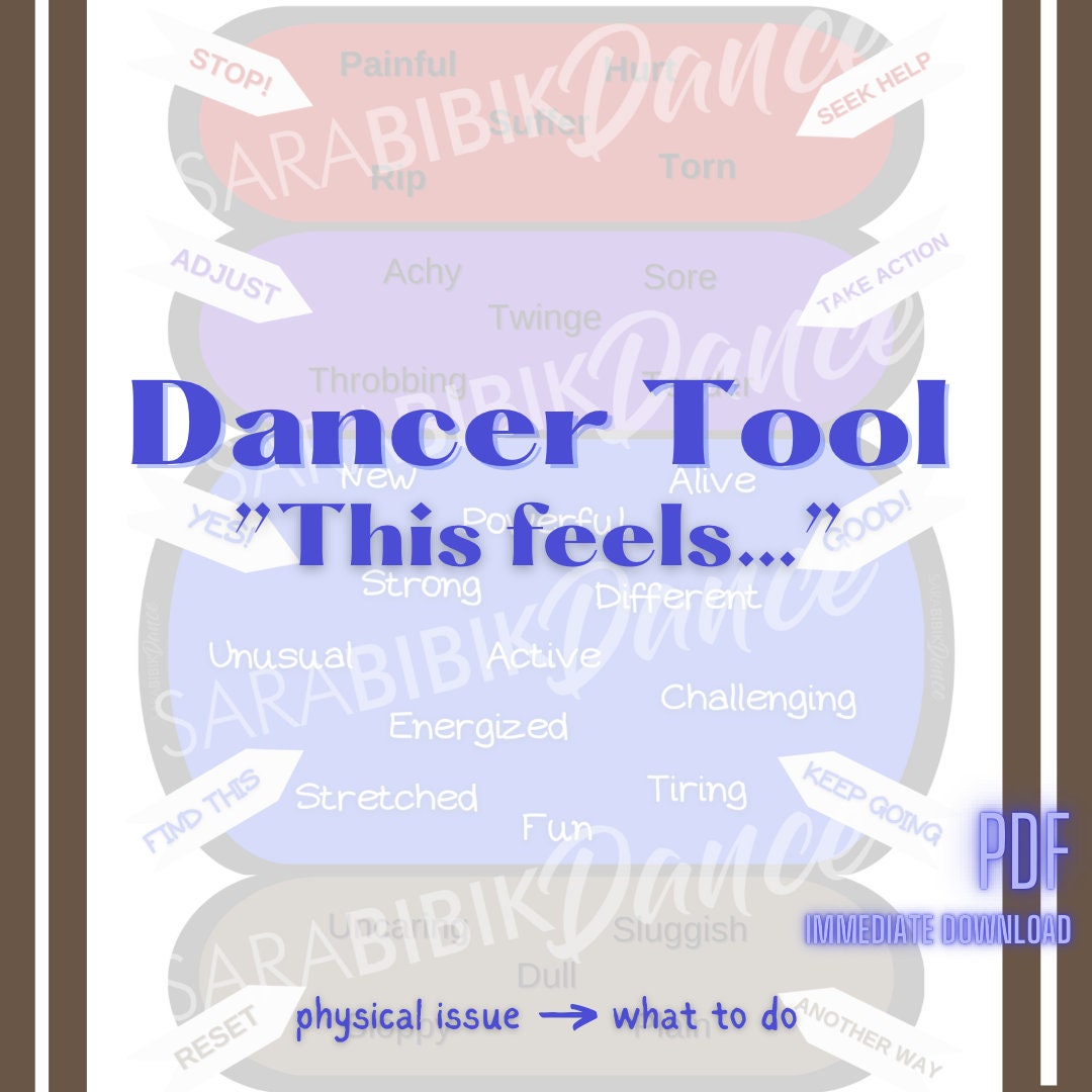 This Feels_dance Class Visual Aid_ Physical Sensation to Action_ PDF - Etsy