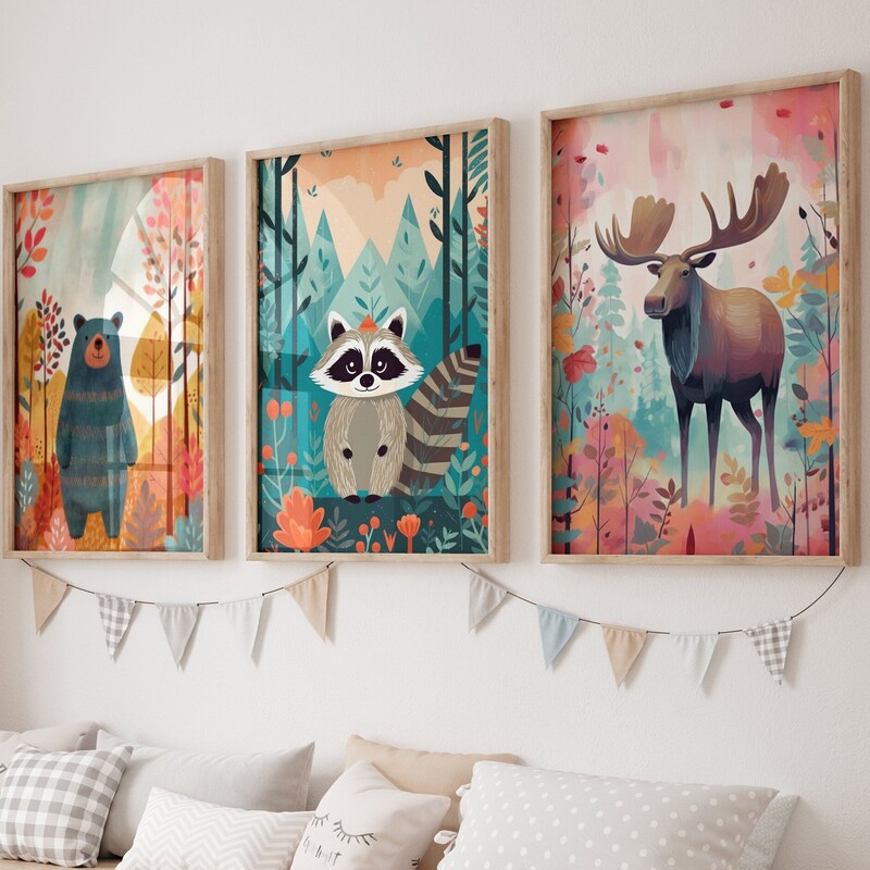 Cute Animal Art - Etsy