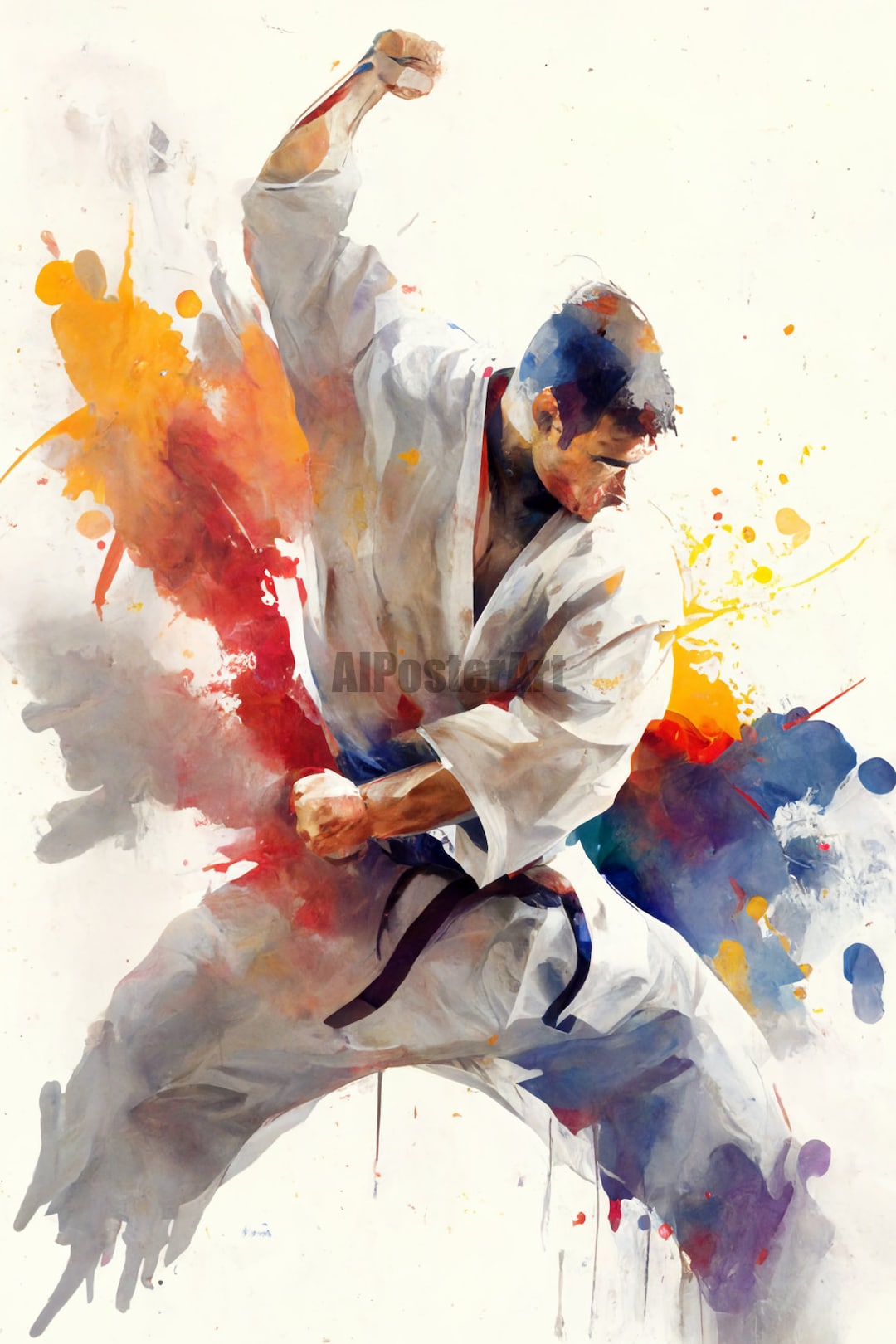Judo Poster - Printable Digital File - High Resolution 4568x6852 Pixels ...