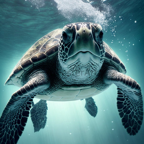 Sea Turtle Poster - Etsy