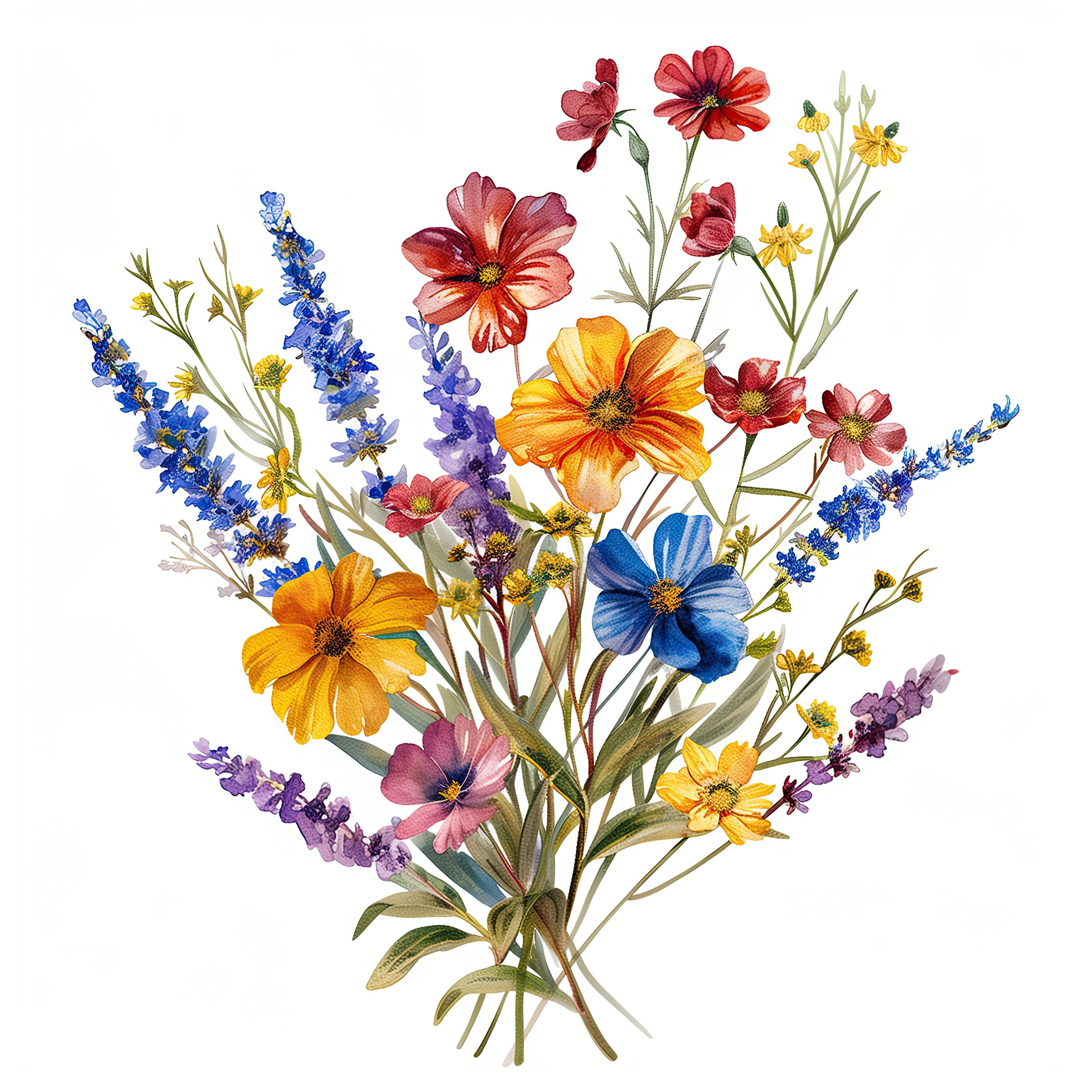 Wildflowers Art Bundle 20 Images of Wildflowers - Etsy