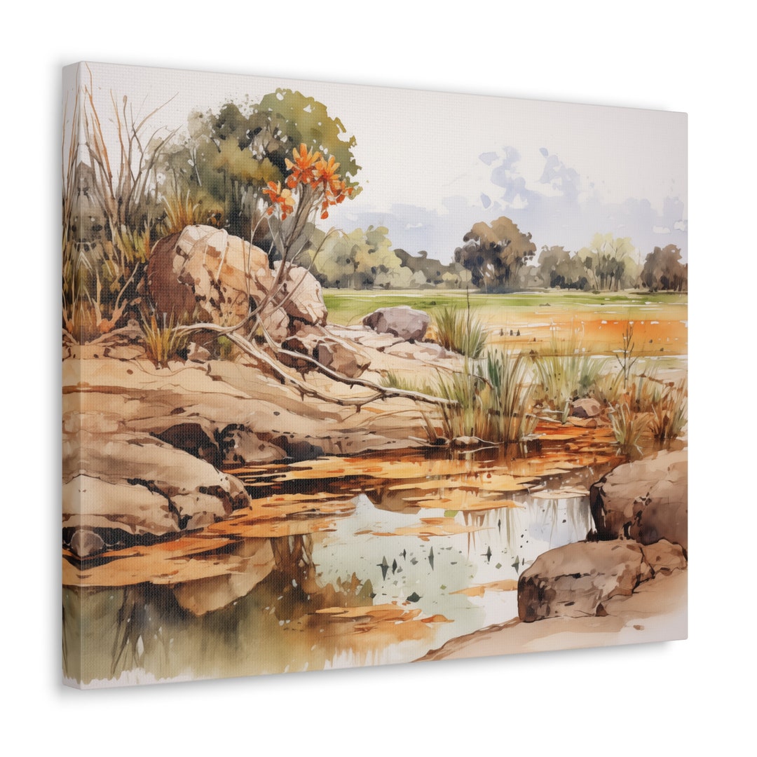 Kakadu Watercolor Printed on Canvas Frameless Wall Art Gift for Nature ...