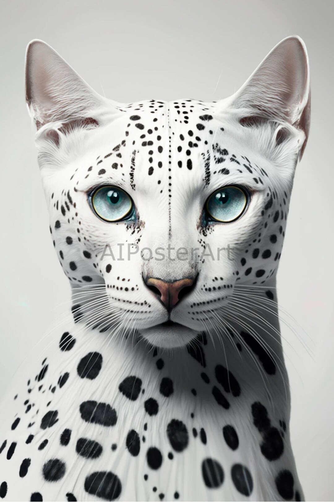 Spotted Cat Poster Printable Digital File High Resolution 4096 X 6144 ...