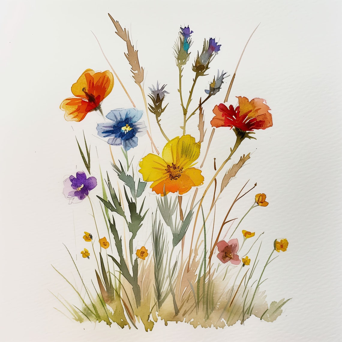Wildflowers Art Bundle 20 Images of Wildflowers - Etsy