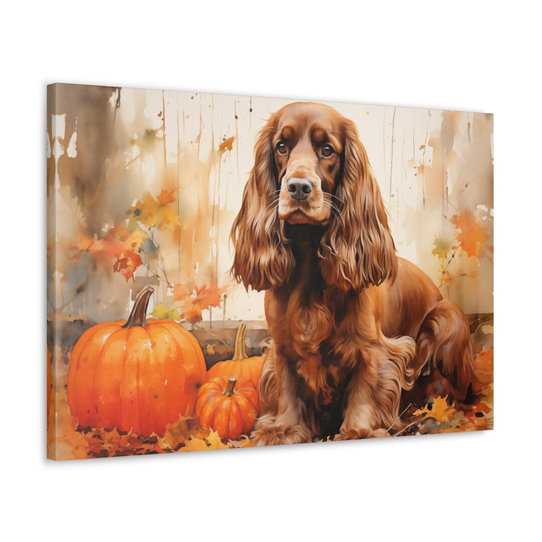 Cocker Spaniel Watercolor Canvas Print - Wall Art Gift for Cocker ...