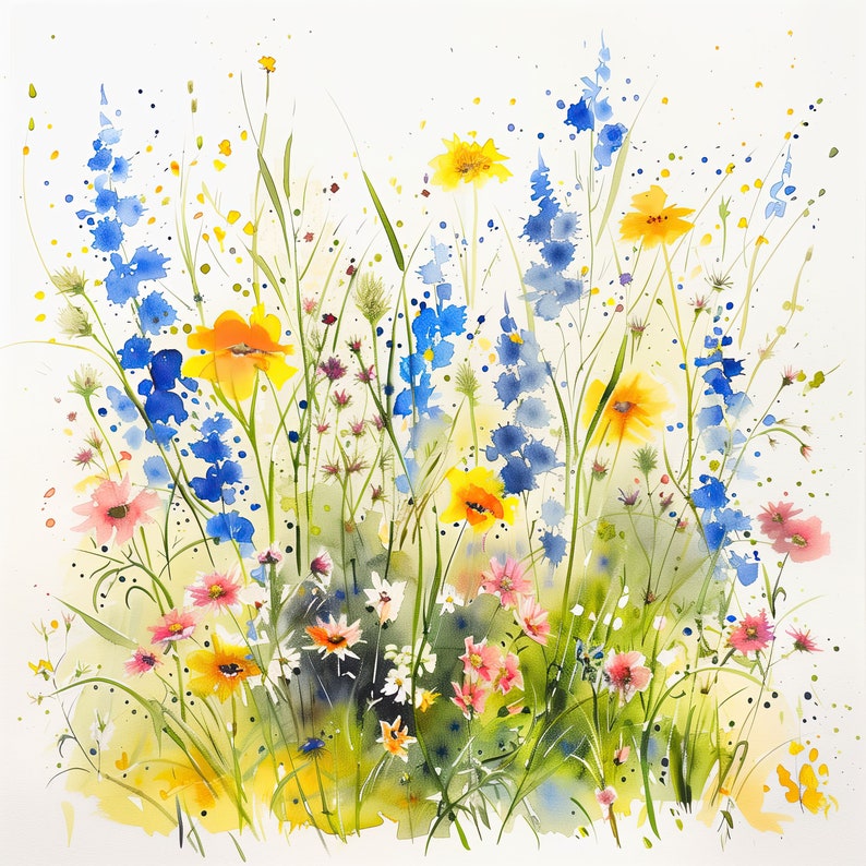 Wildflowers Art Bundle 20 Images of Wildflowers - Etsy