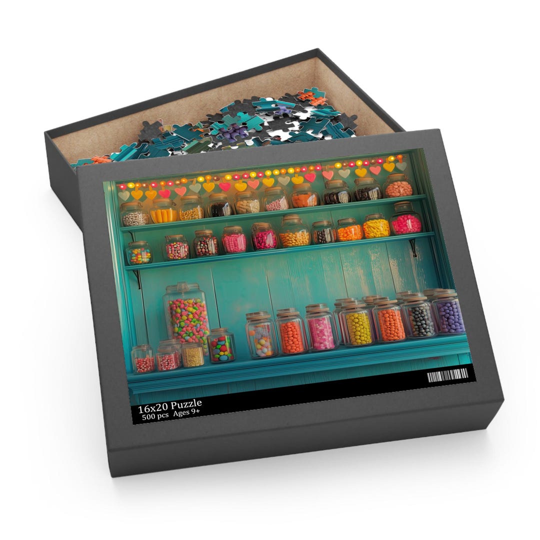 Nostalgic Candy Shop Jigsaw Puzzle (120, 252, 500-piece) - Beautifully ...