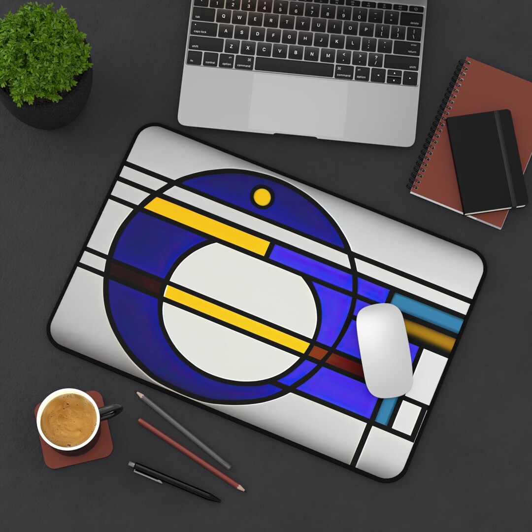 Geometric Modernism Desk Mat - Charles Rennie Macintosh Inspired Design ...