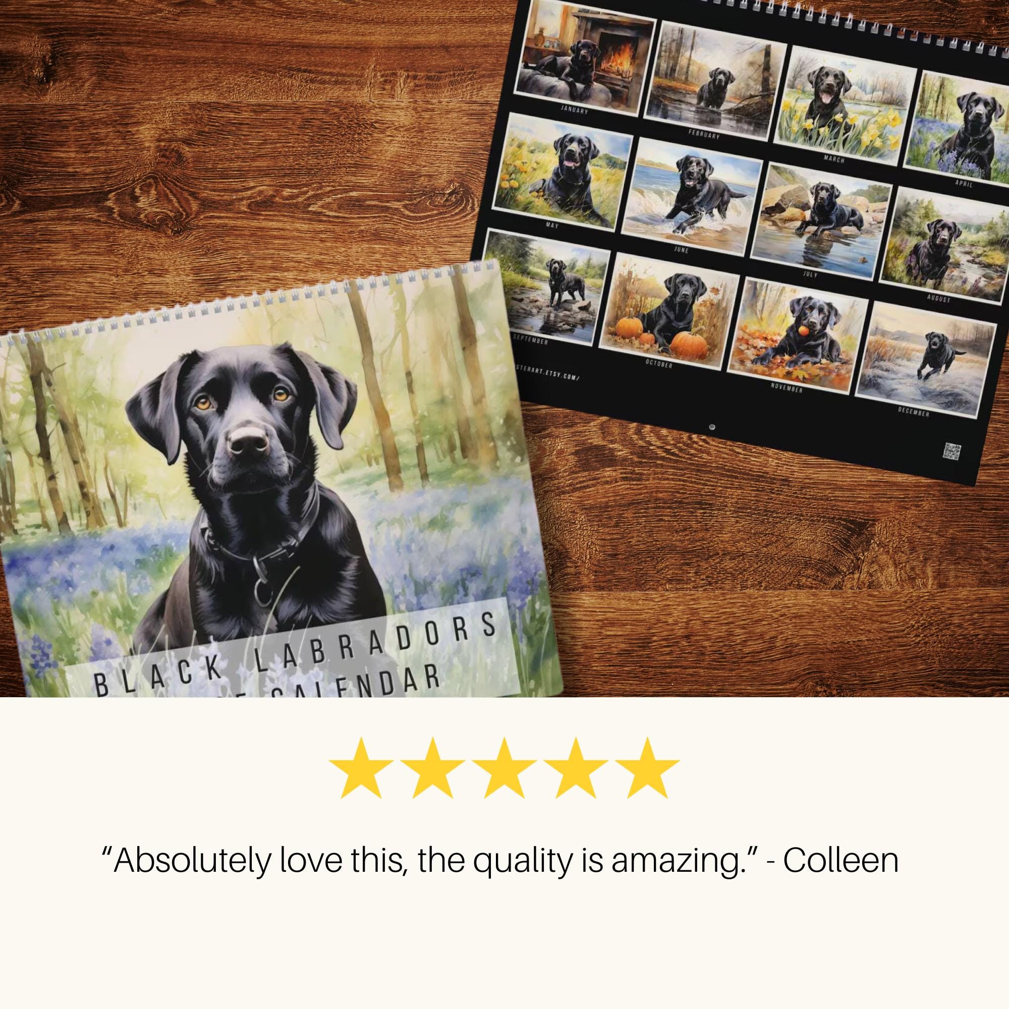 Black Labradors 2026 Calendar - 2026 Wall Calendar Featuring 12 ...
