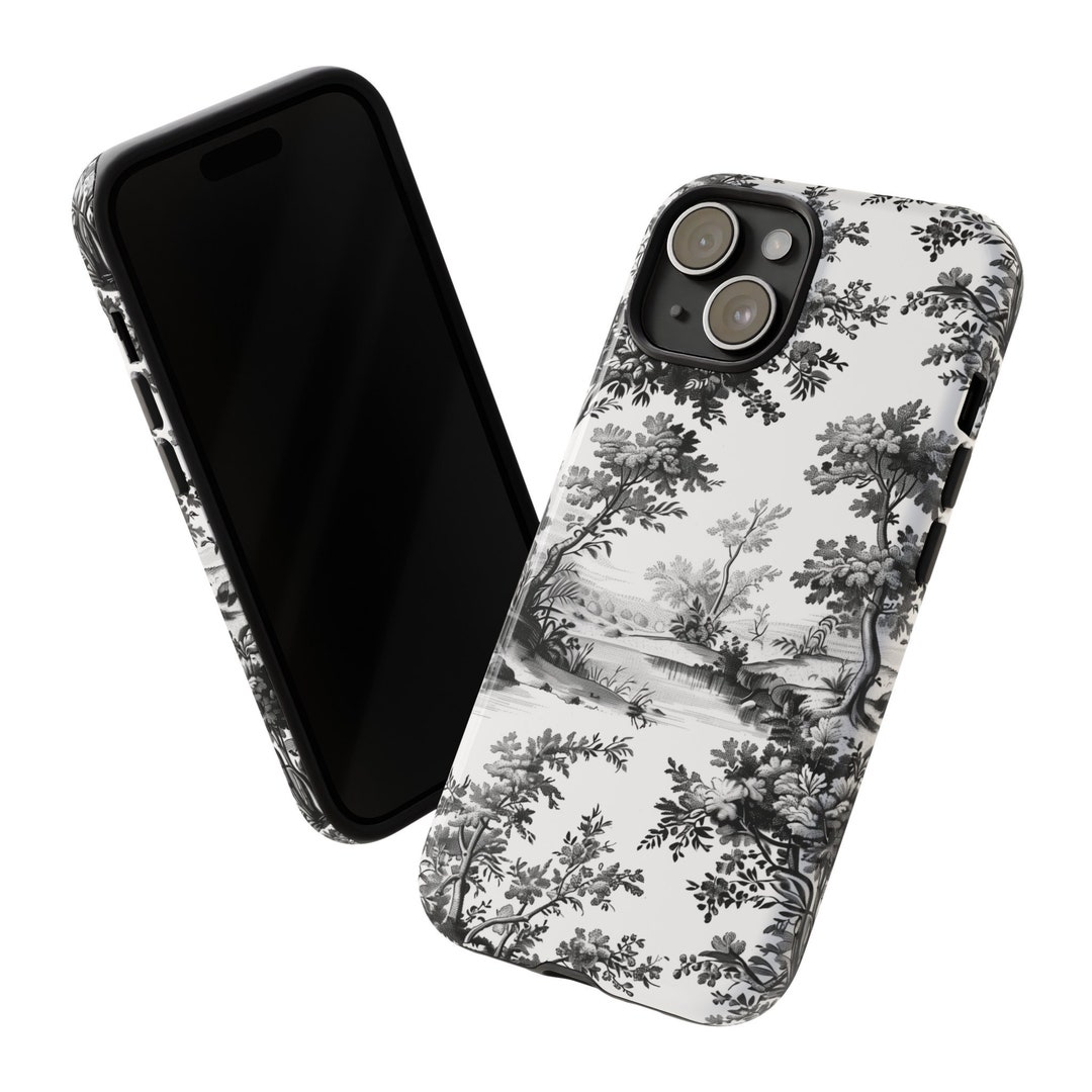 Toile De Jouy Phone Case - Double Layer Tough Phone Case for Iphone ...