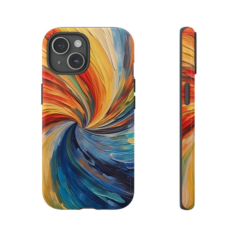 Abstract Art Phone Case Tough Double Layer Phone Case for Iphone ...