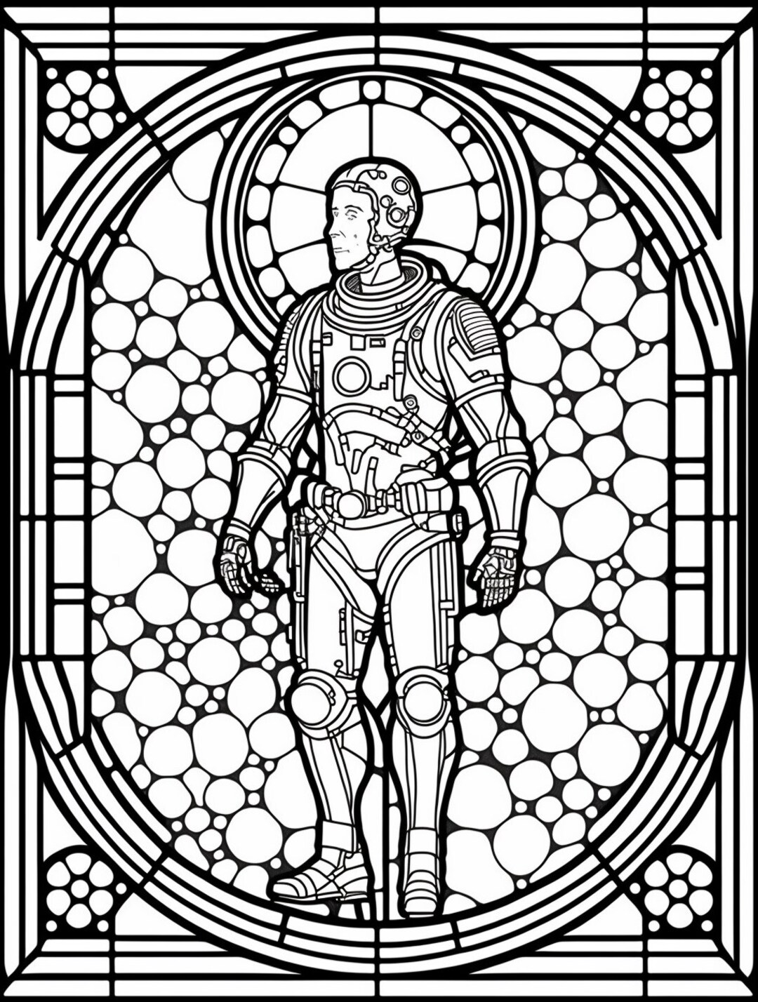 Futureman Printable Adult Coloring Page From Colouringquest coloring ...