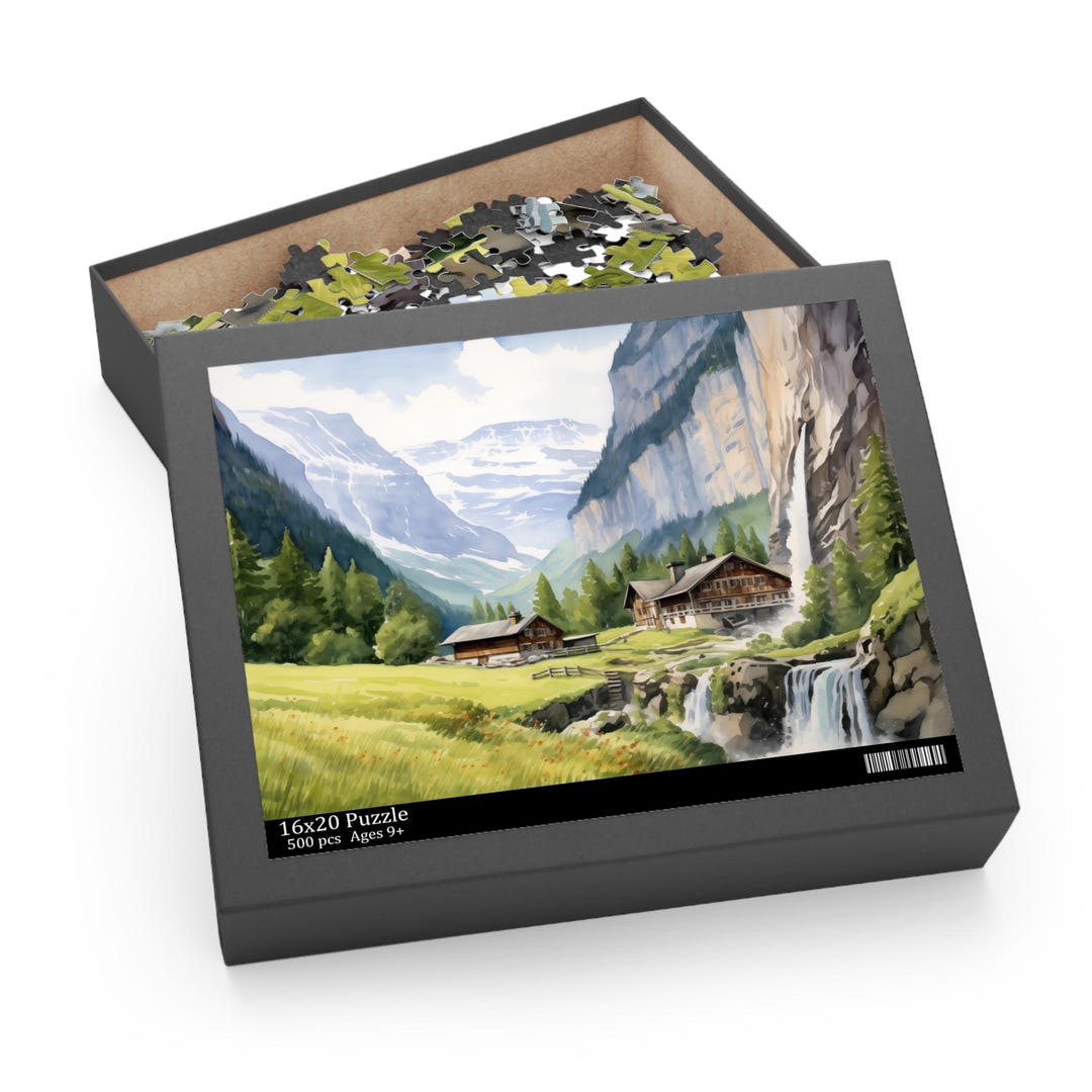Lauterbrunnen Valley Jigsaw Puzzle (120, 252, 500-piece) - Swiss Alps ...