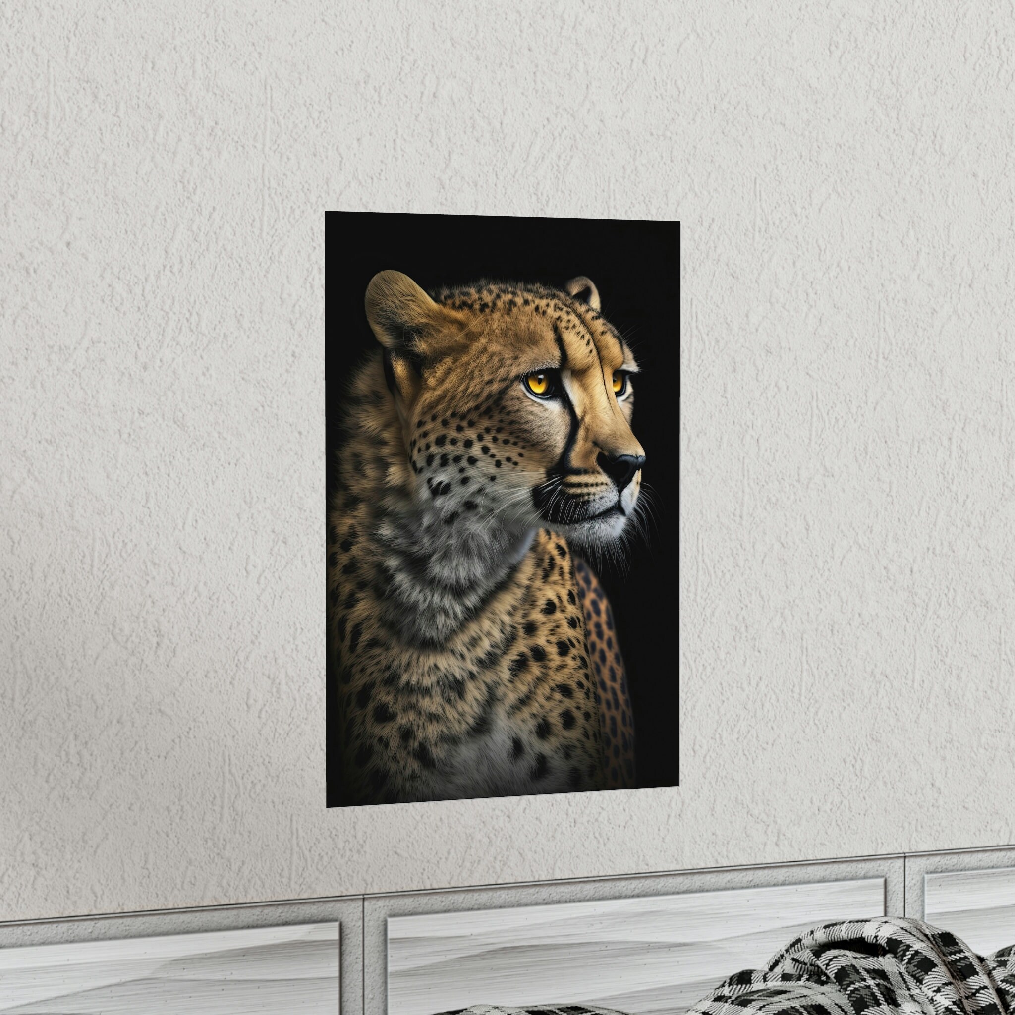 Cheetah Wall Art - High Definition Poster - Premium Matte Vertical ...