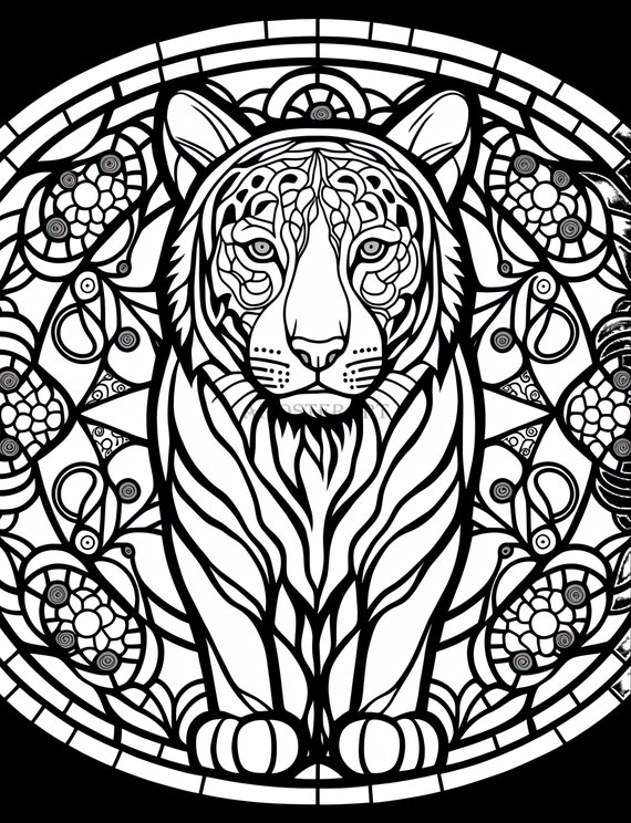 Tiger Coloring Pages For Adults