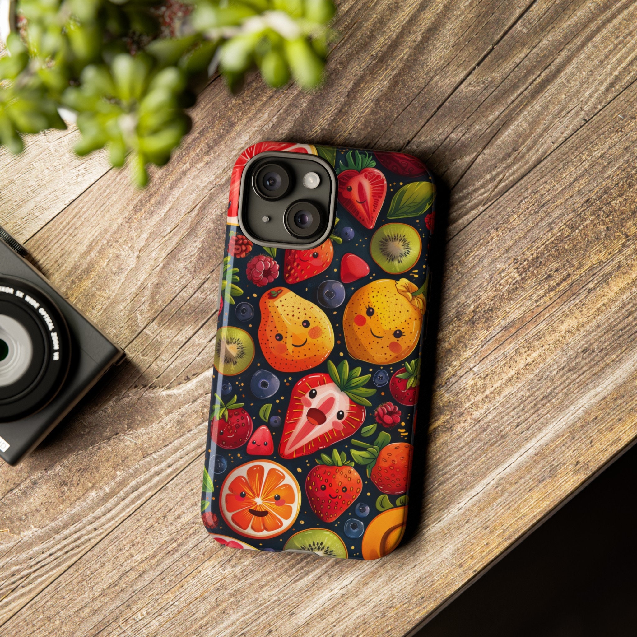 Happy Fruit Phone Case - Double Layer Tough Phone Case for Iphone ...