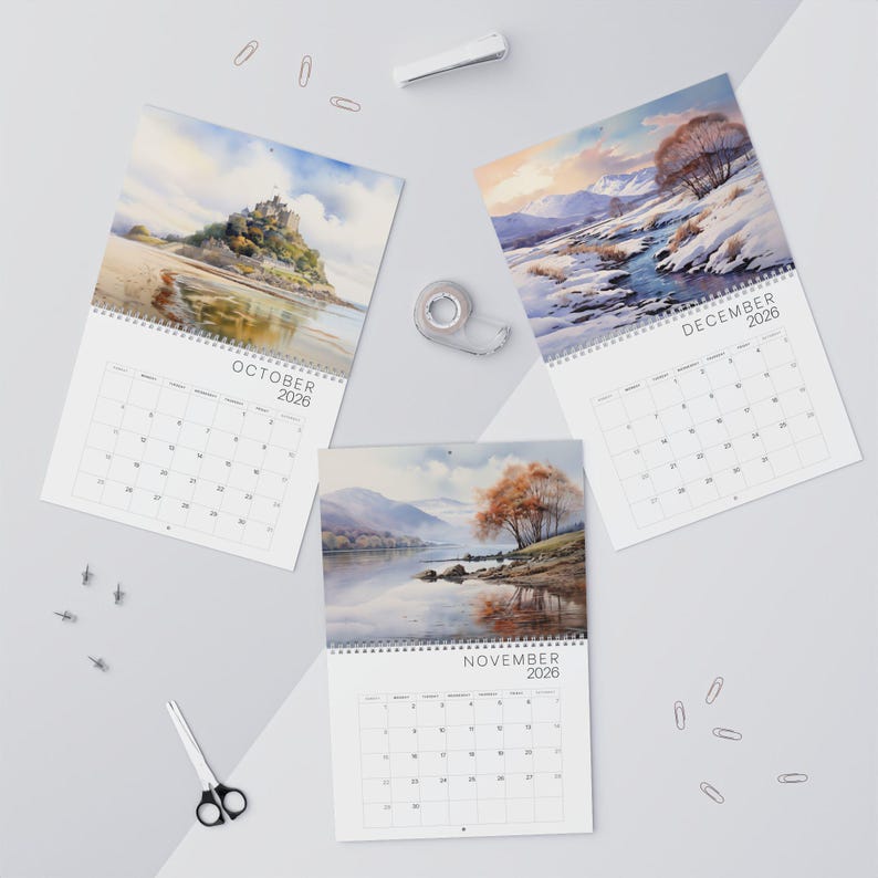 British Landscapes 2026 Wall Calendar - Wall Calendar Featuring 12 ...