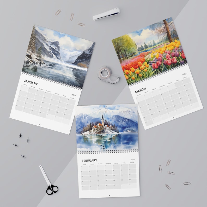 Landscapes of Europe Calendar 2024 Ideal Gift for Lovers of the ...