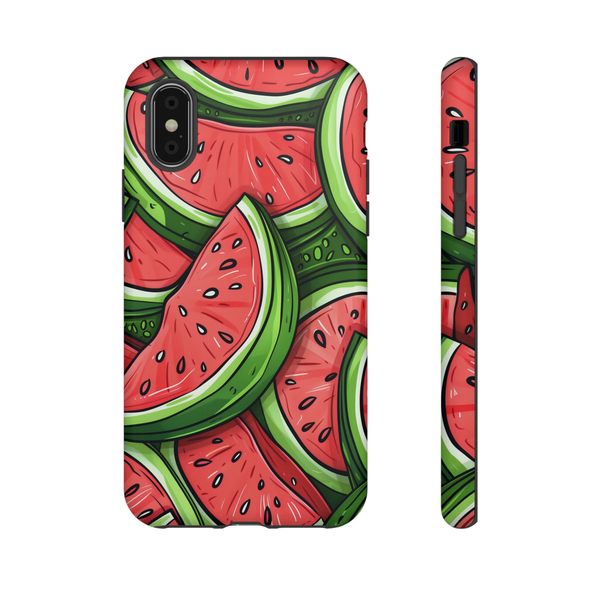 Cartoon Watermelon Phone Case Double Layer Tough Phone Case for Iphone, Samsung Galaxy and ...