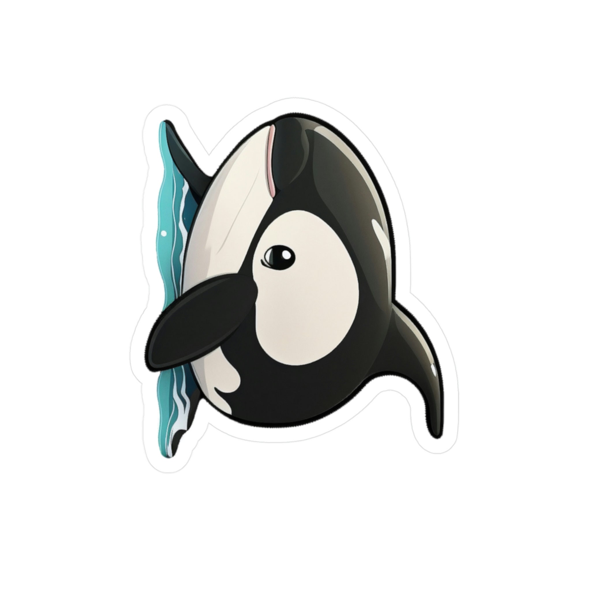 Cute Orca Sticker Vinyl Orca Sticker Baby Orca Sticker Cartoon Animal ...