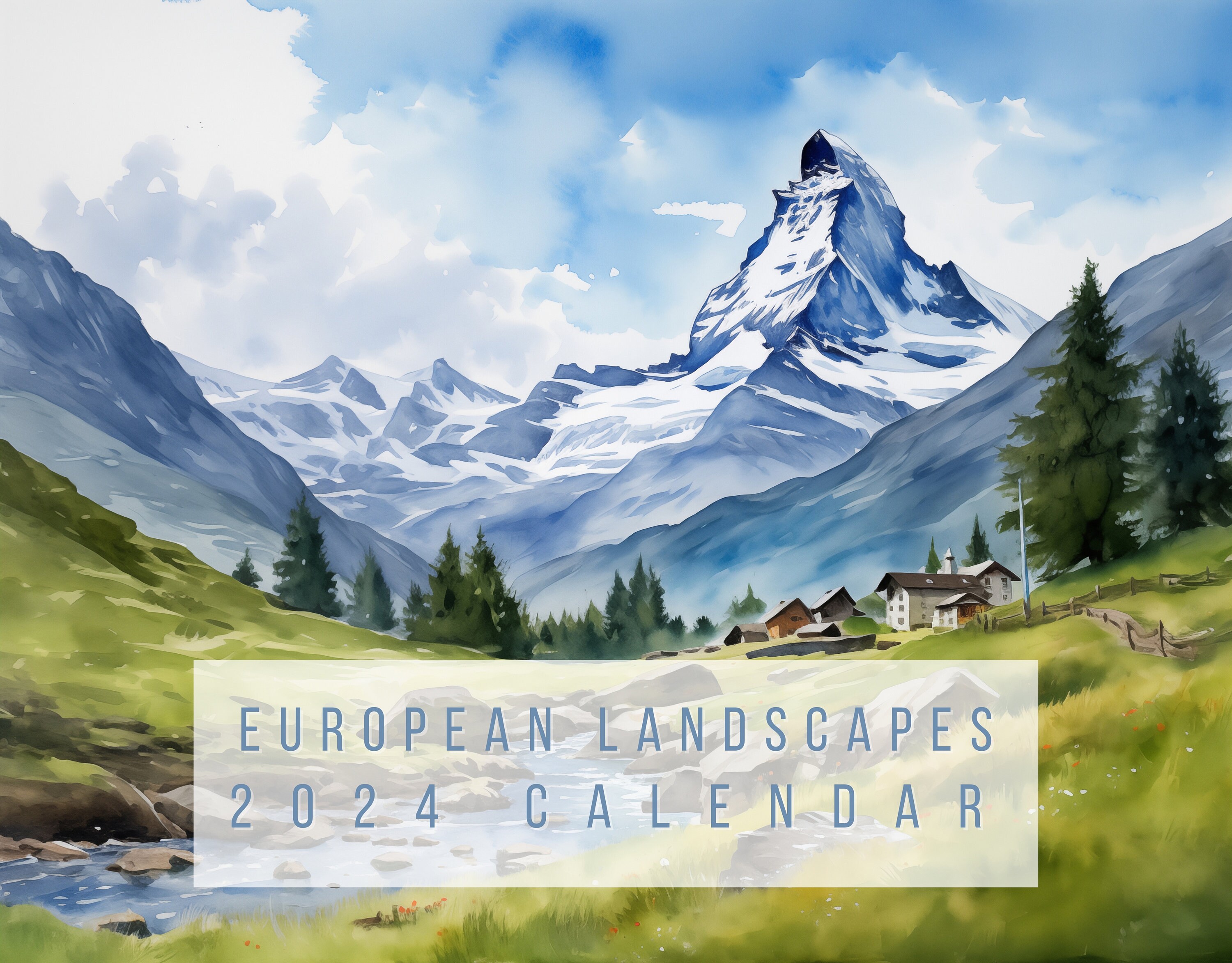 Landscapes of Europe Calendar 2024 Ideal Gift for Lovers of the ...