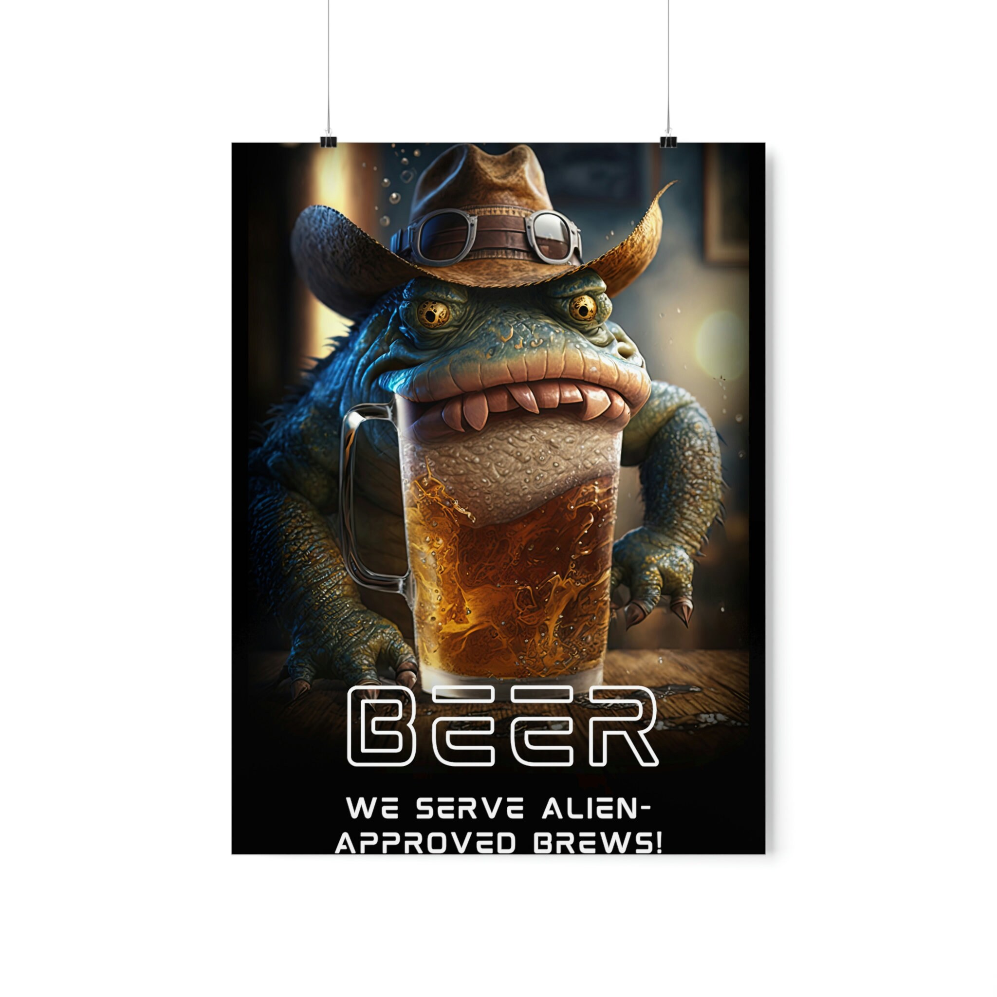 Alien Approved Brews Poster High Definition Premium Matte Vertical ...