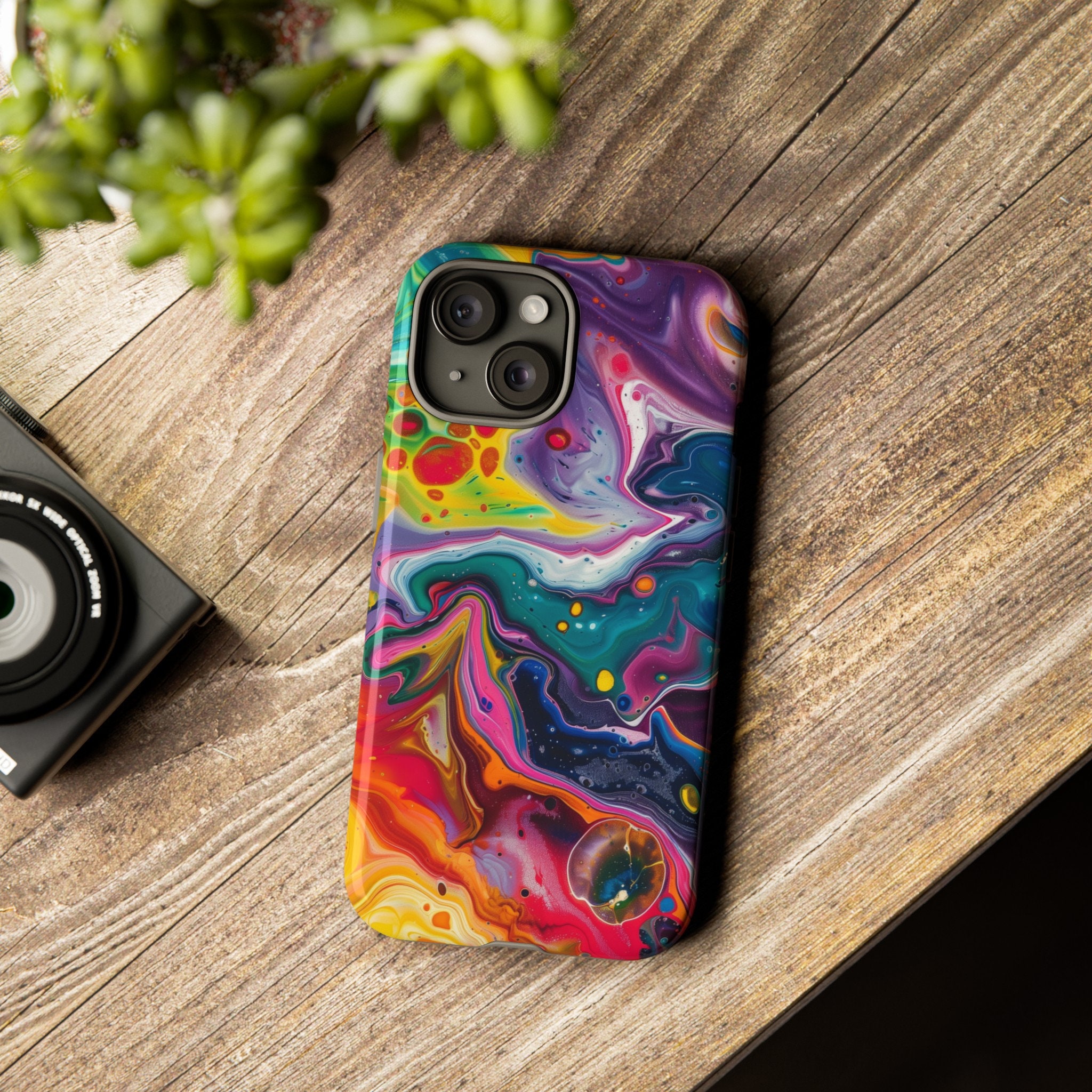 Buy Fluid Art Phone Case Double Layer Tough Phone Case for Iphone ...