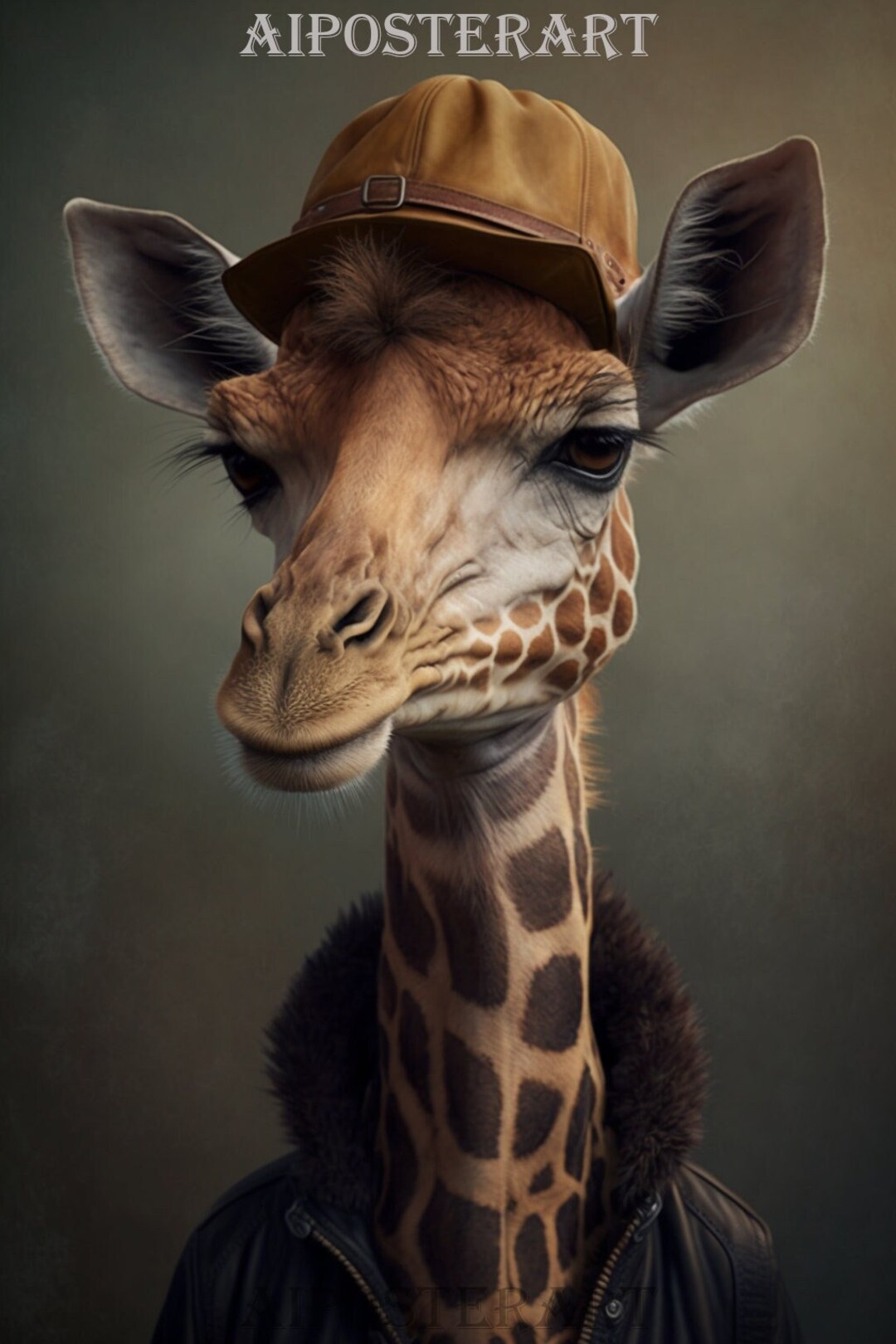 Stunning Anthropomorphic Digital Art - Giraffe in a Hat and Jacket ...