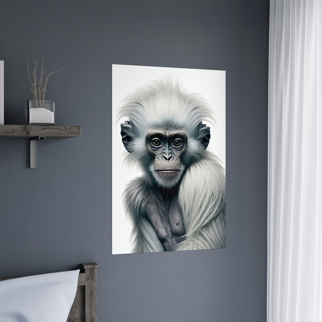 Chimpanzee Premium Matte Poster - Etsy