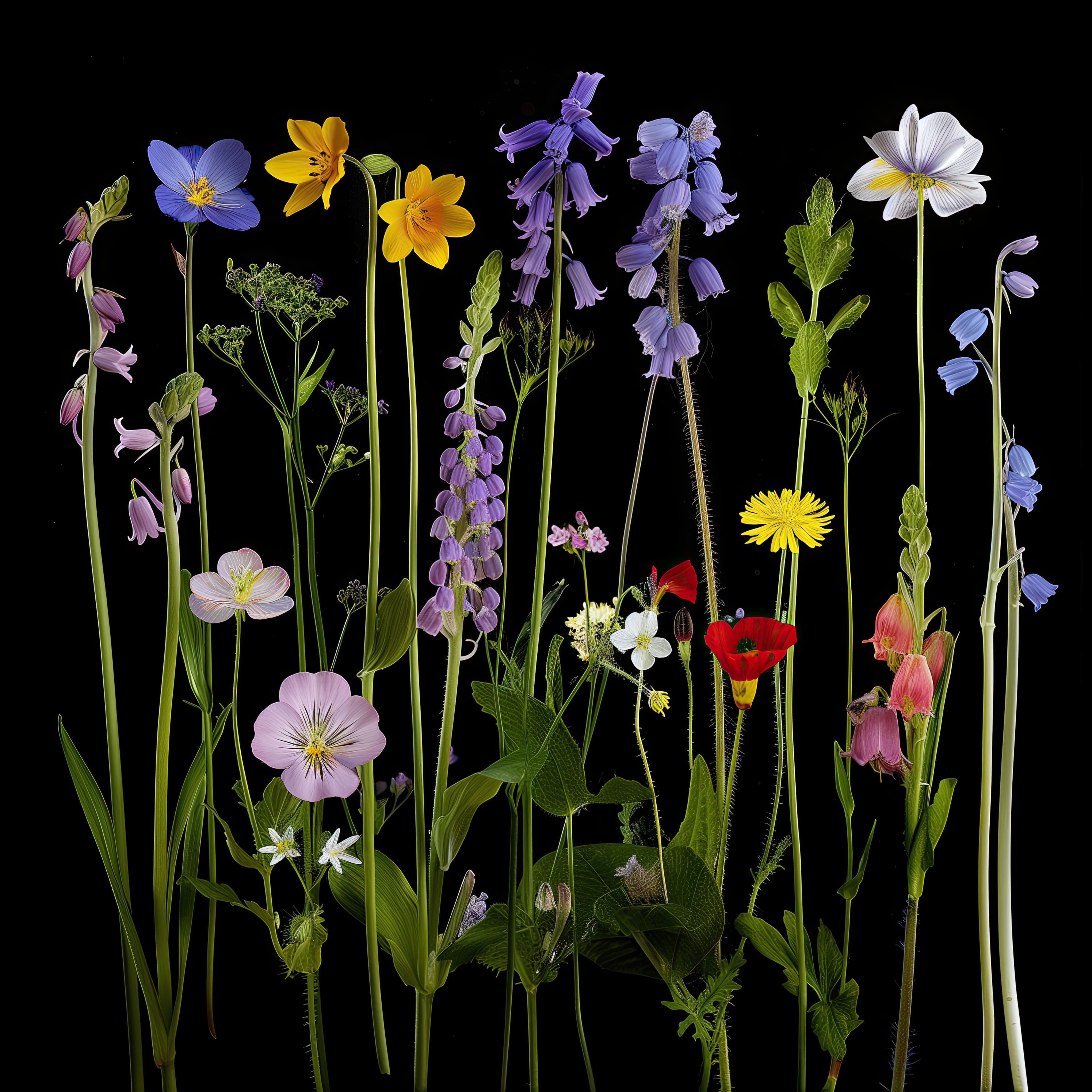 Wildflowers Art Bundle 20 Images of Wildflowers - Etsy