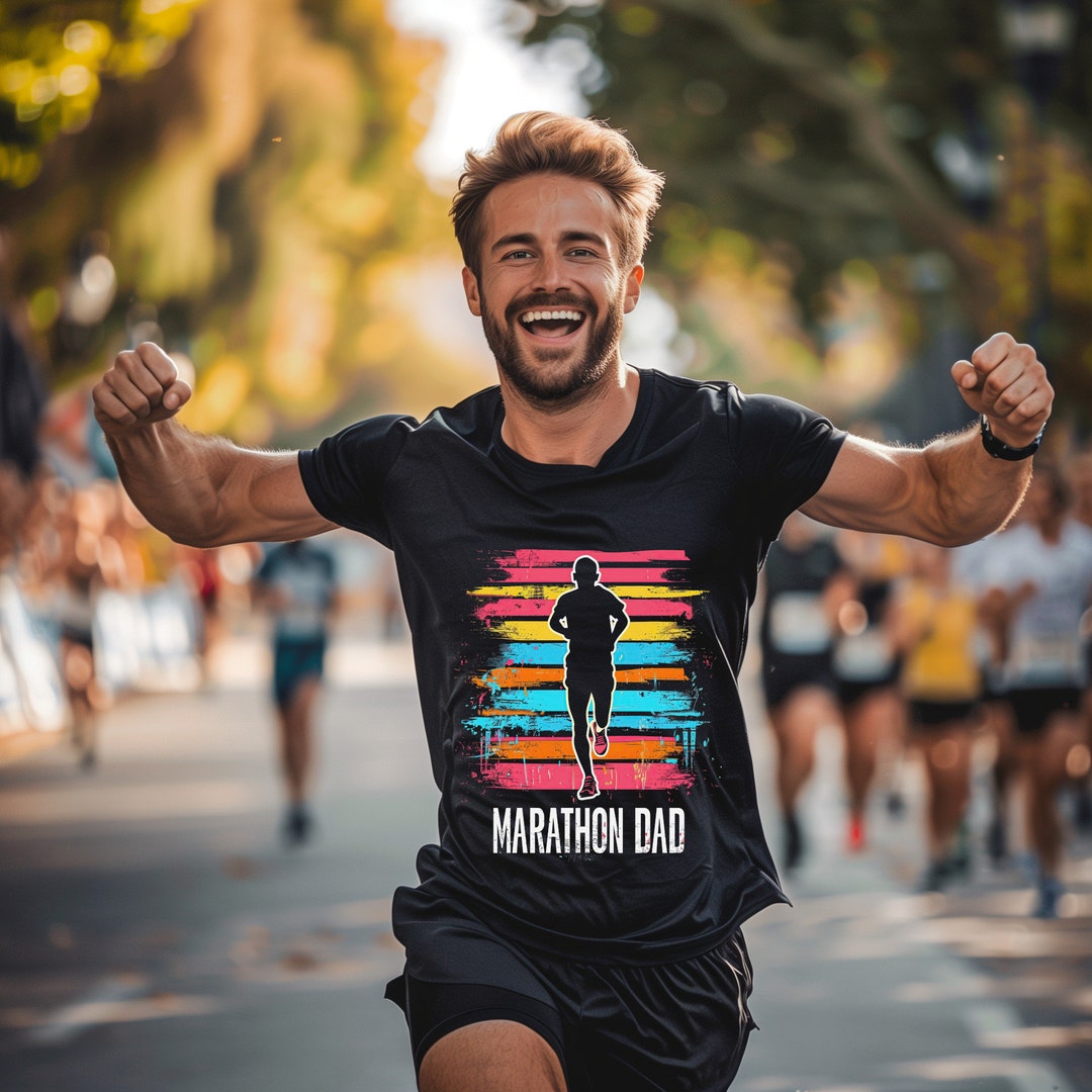 Marathon Runner T-shirt for Dads, Running T-shirt for Dads That Run ...