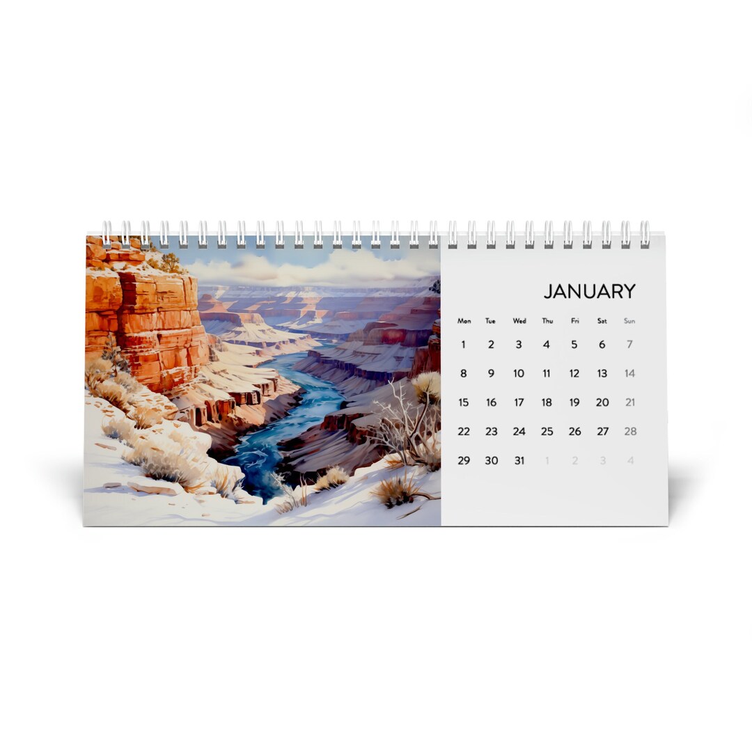 US Landscapes and Landmarks Calendar 12 Watercolors of US Landscapes ...