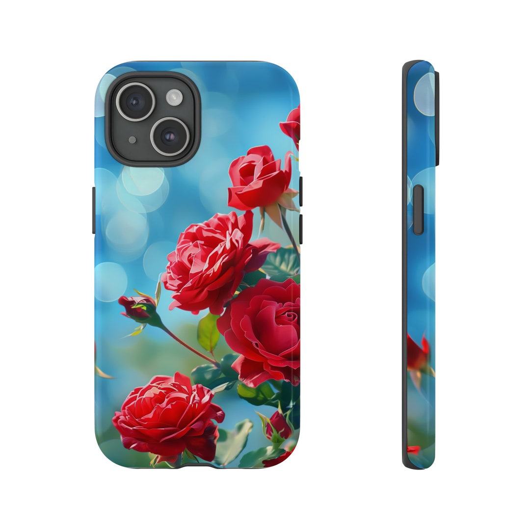 Roses Phone Case Double Layer Tough Phone Case for Iphone, Samsung ...