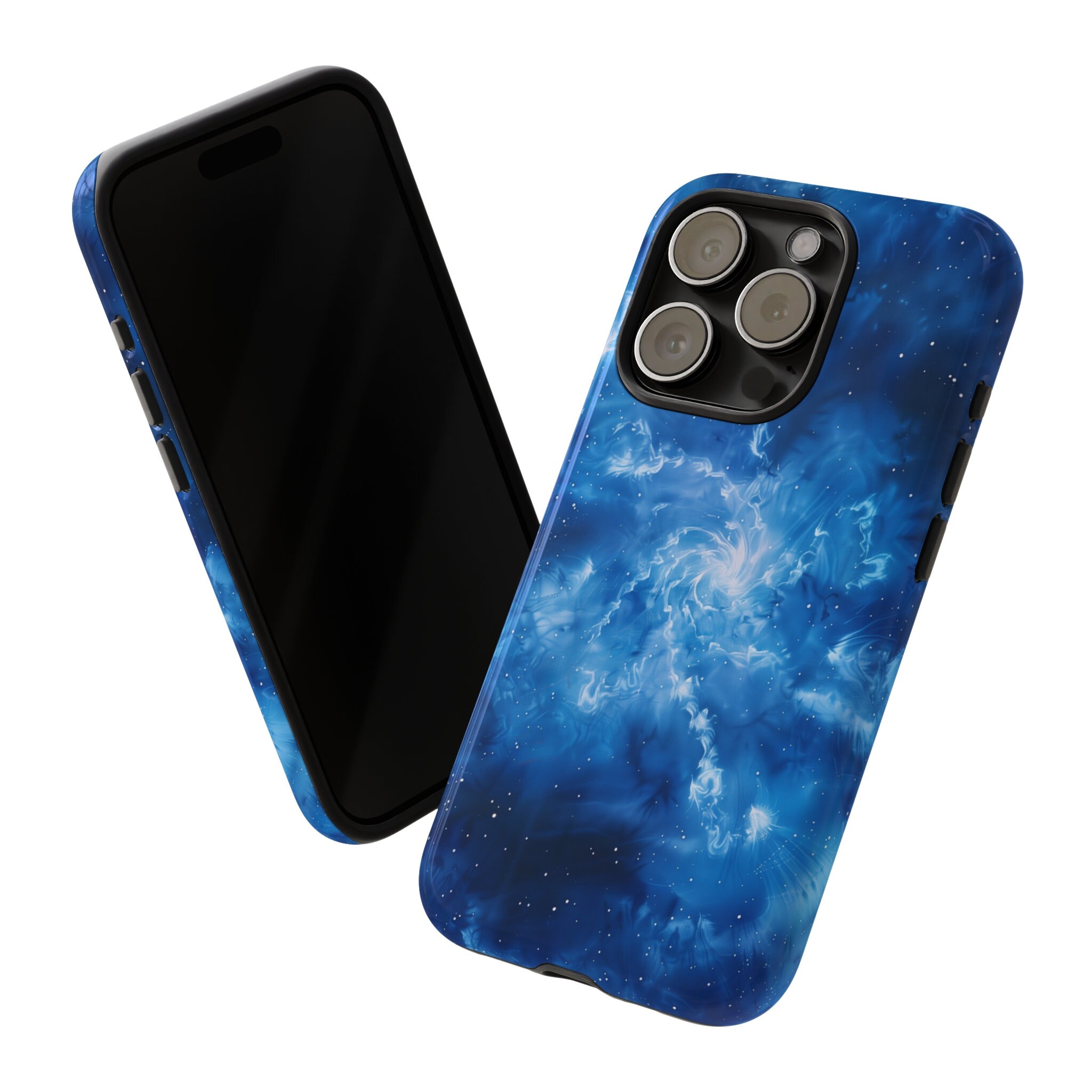 Blue Nebula Phone Case Double Layer Tough Phone Case for Iphone ...