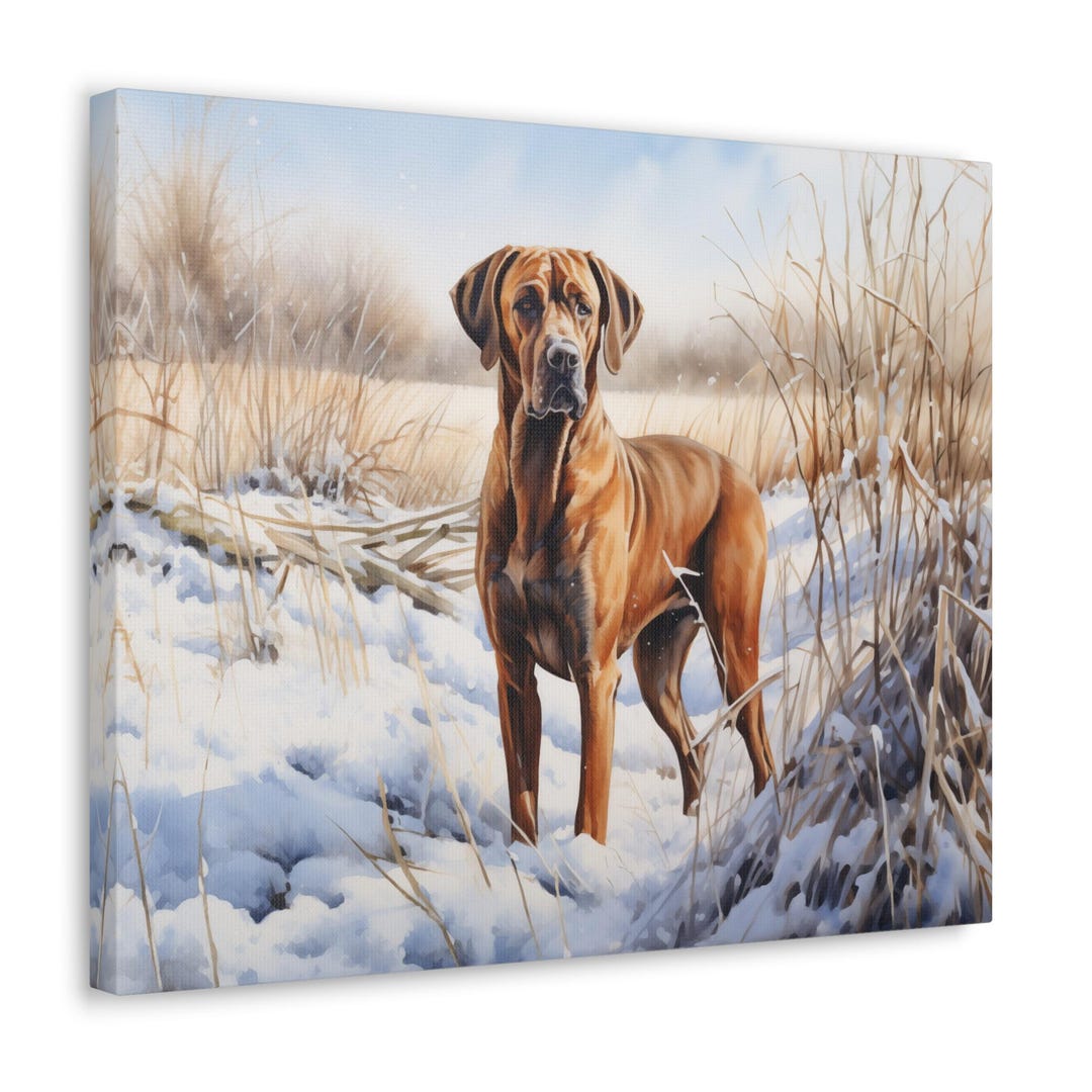 Rhodesian Ridgeback Watercolor Canvas Print - Wall Art Gift for ...