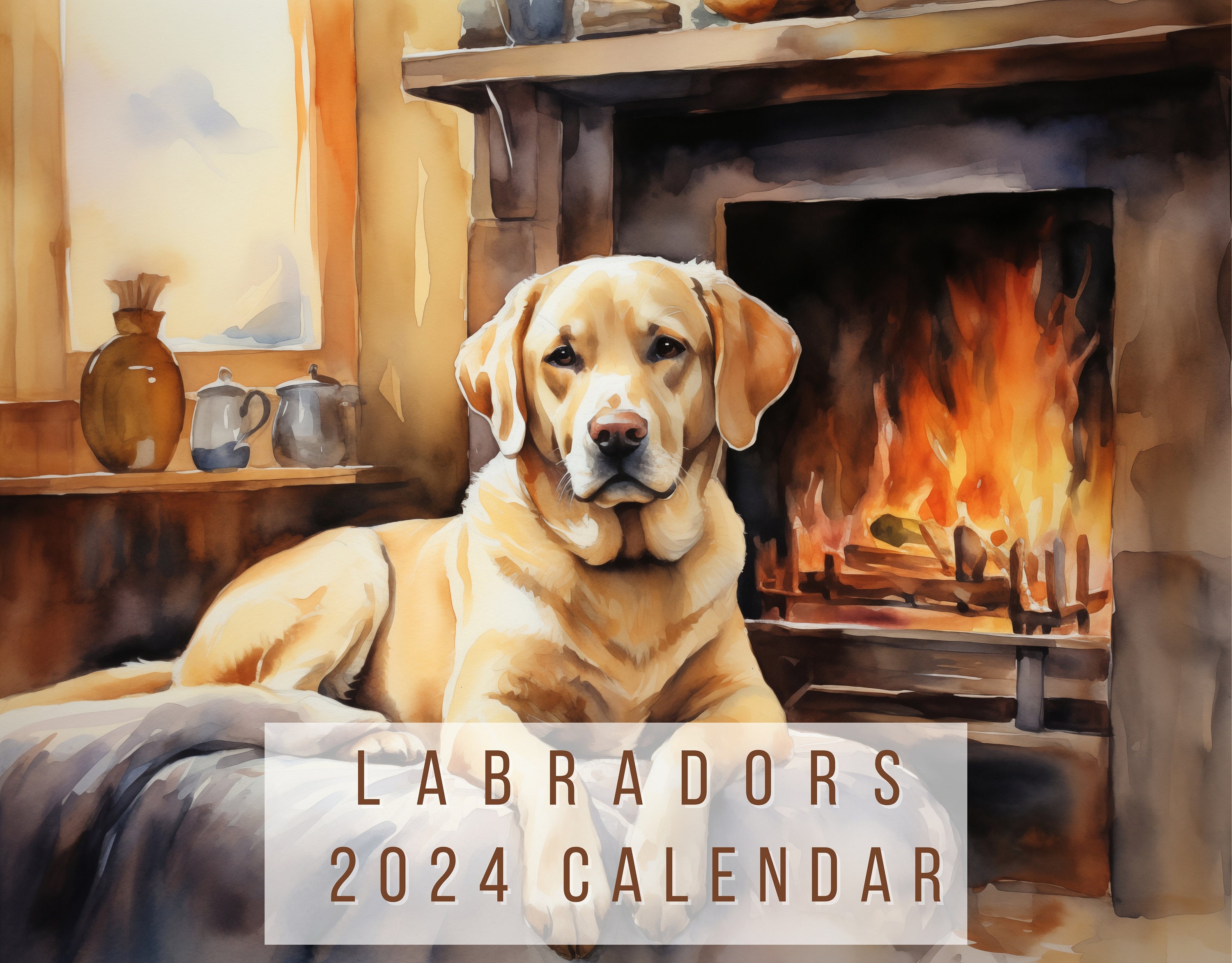 Labrador Calendar 2024 Ideal Gift for Labrador Owners, a Wall Calendar ...