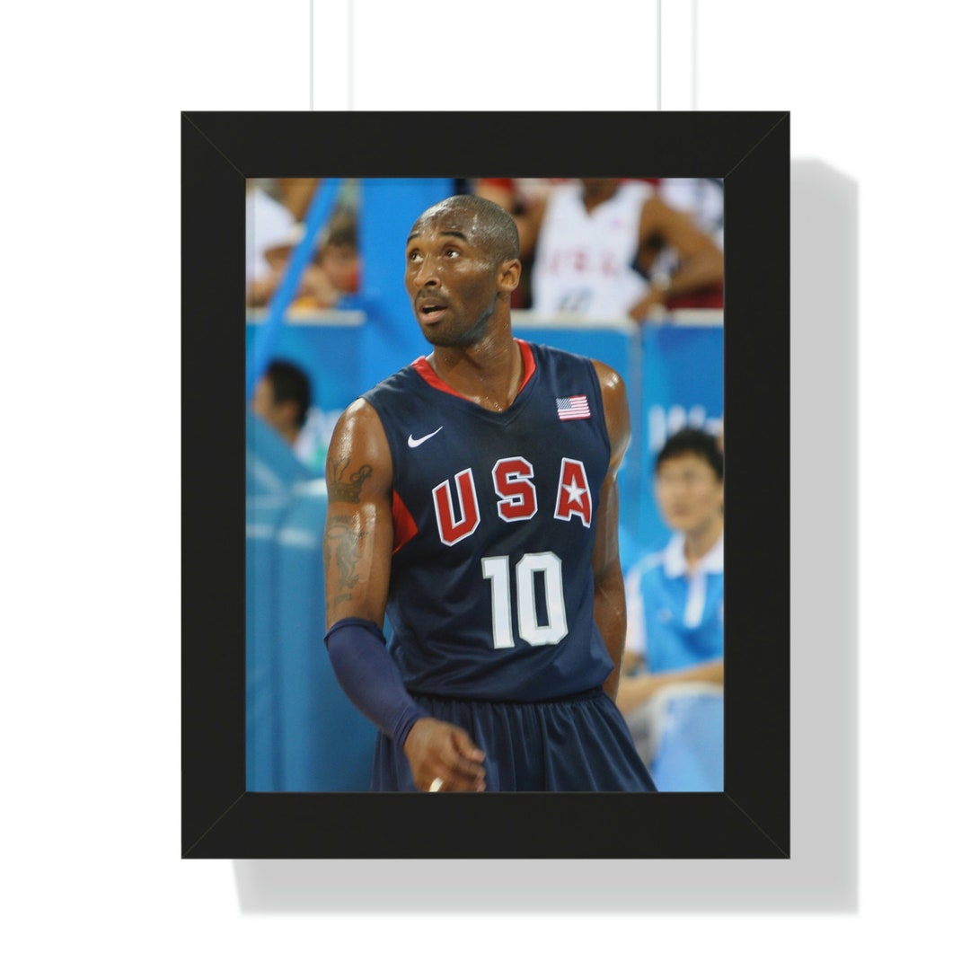 Kobe Bryant Olympian NBA Legend Kobe Black Mamba Bryant Framed Premium ...