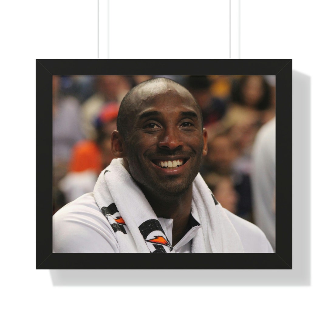 Kobe Bryant NBA Legend Mamba Smile Wall Art Framed Poster - Etsy