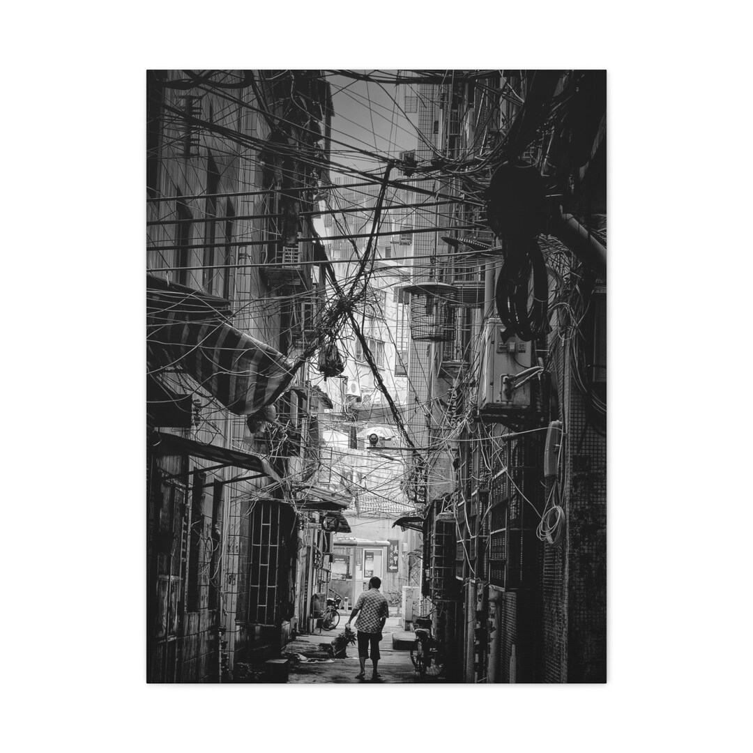 The Wired Man Street Photography Matte Canvas, Stretched, 1.25 Original ...