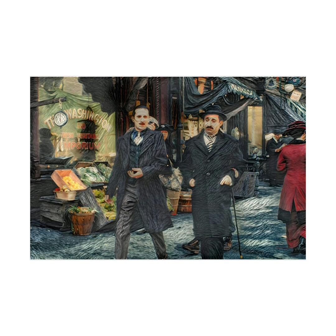 Vito Corleone Strolls With Don Fanucci Godfather II 2 Van Gogh Original Wall Art Poster Prints ...