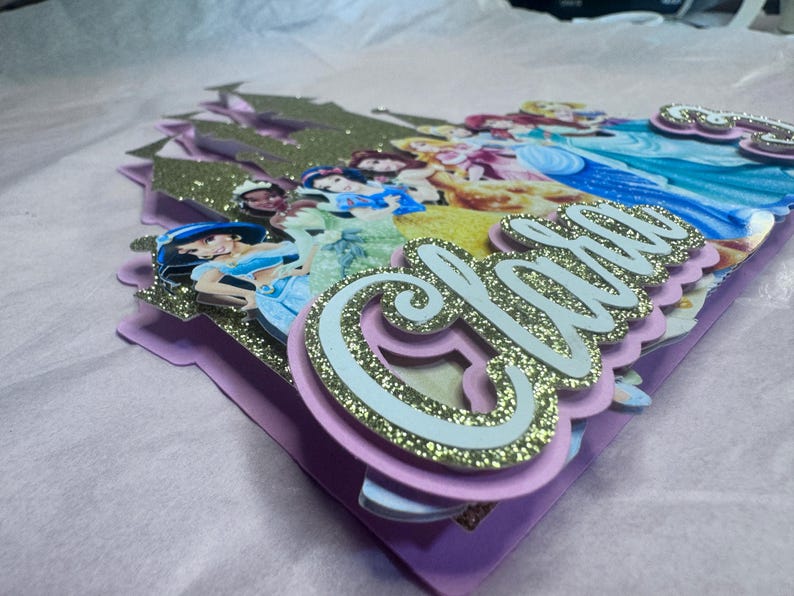 Princess Cake Topper | Customizable | Disney Inspired - Etsy