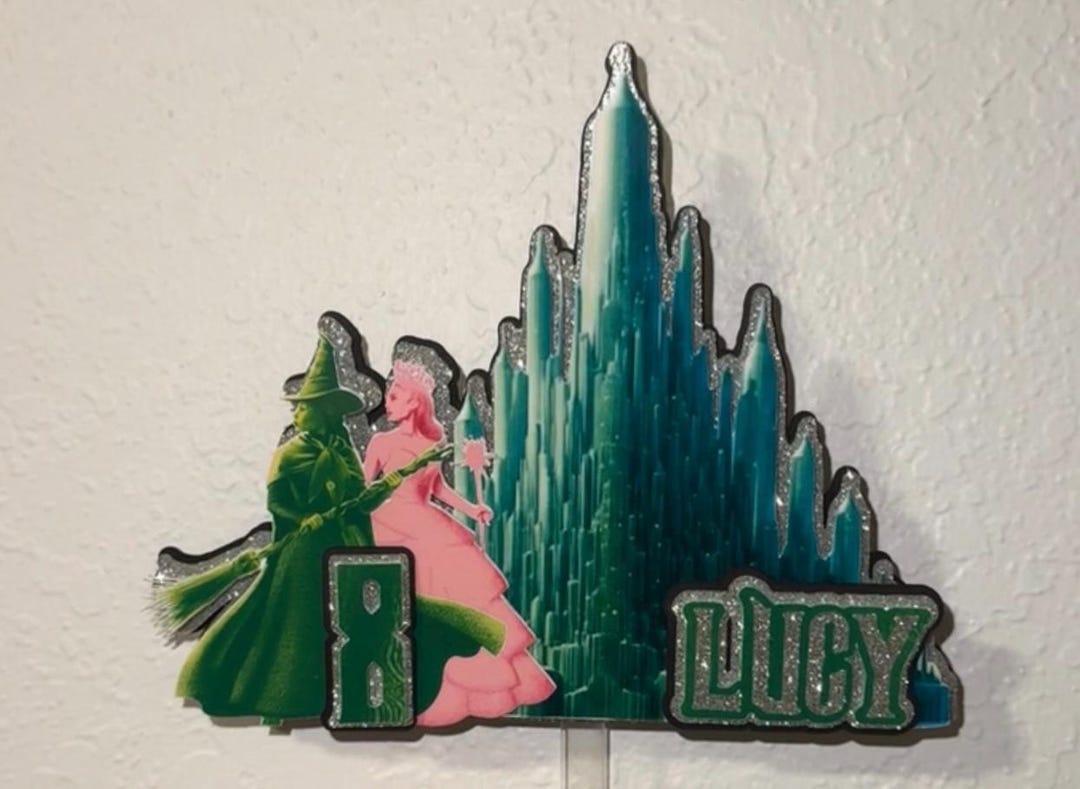 Wicked Inspired Cake Topper | Which Witch Will You Choose? | PINK OR ...