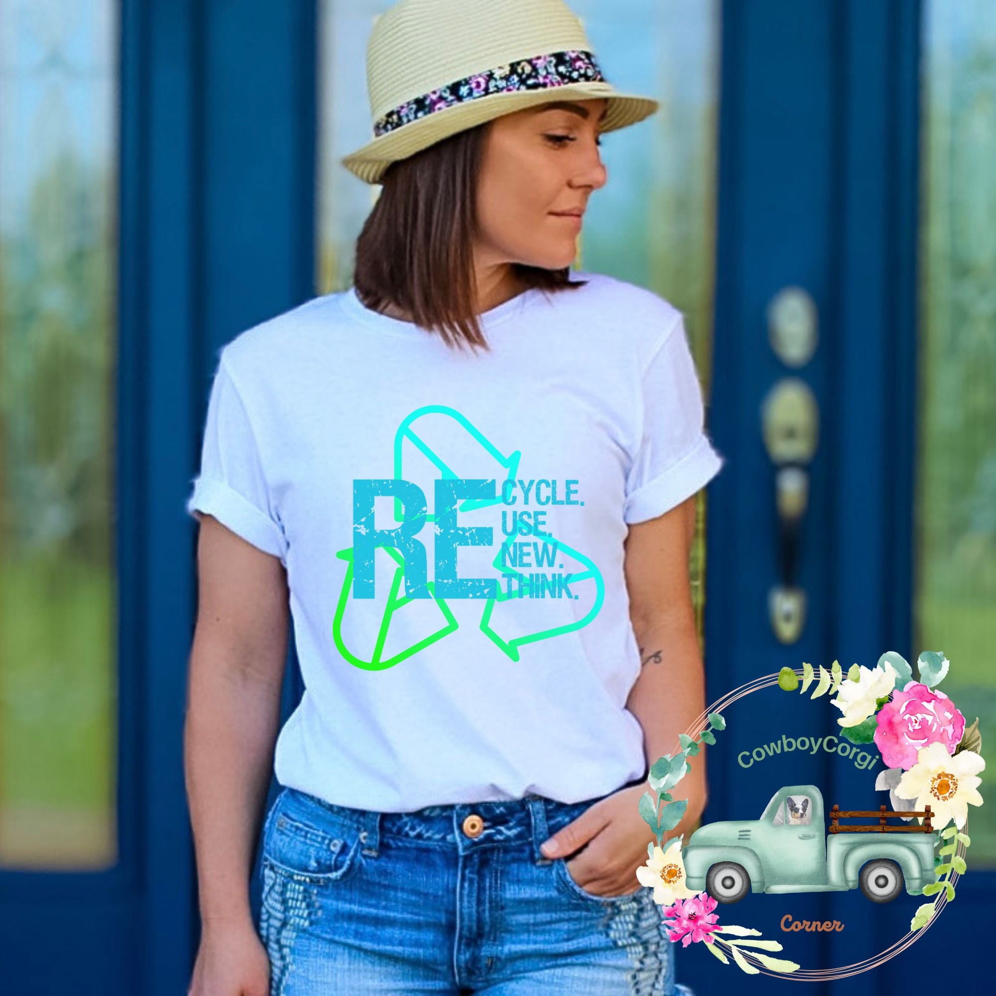Recycle Shirt, Reduce Reuse Renew Rethink Tshirt, Recycle Tee, Save the ...